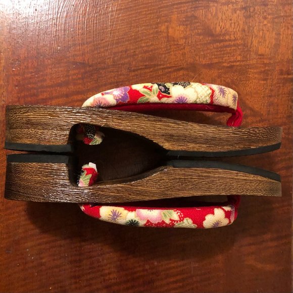 Japanese | Shoes | Vintage Japanese Zori Geta Sandals Mori Wood Kutsu ...